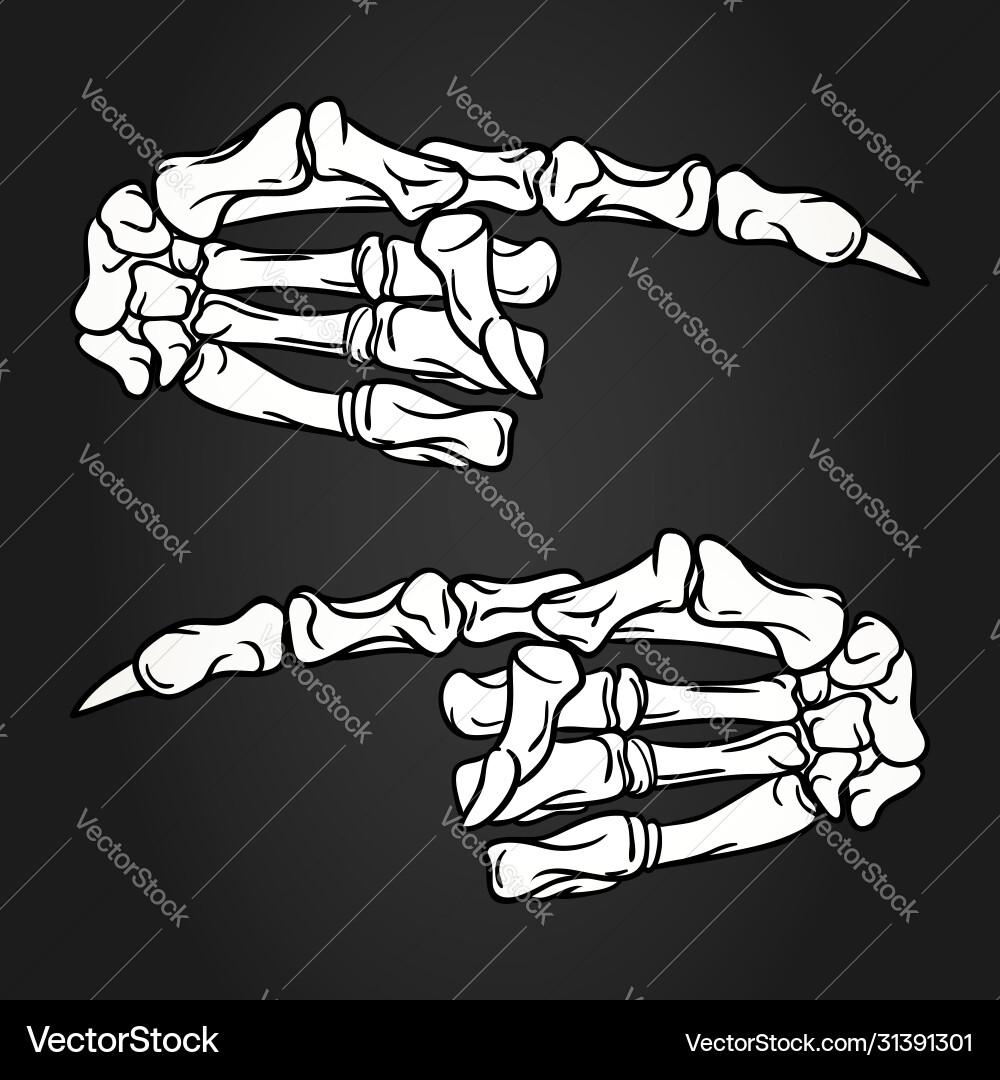 Skeleton Hand Point Vector Images (over 190)