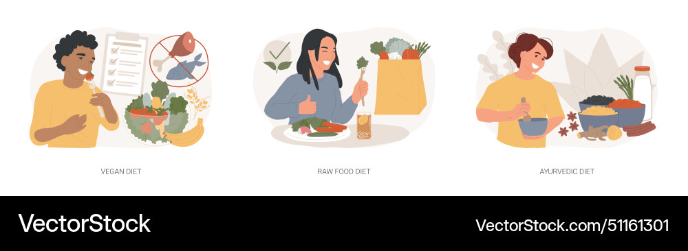 Nutrition plan isolated concept Royalty Free Vector Image