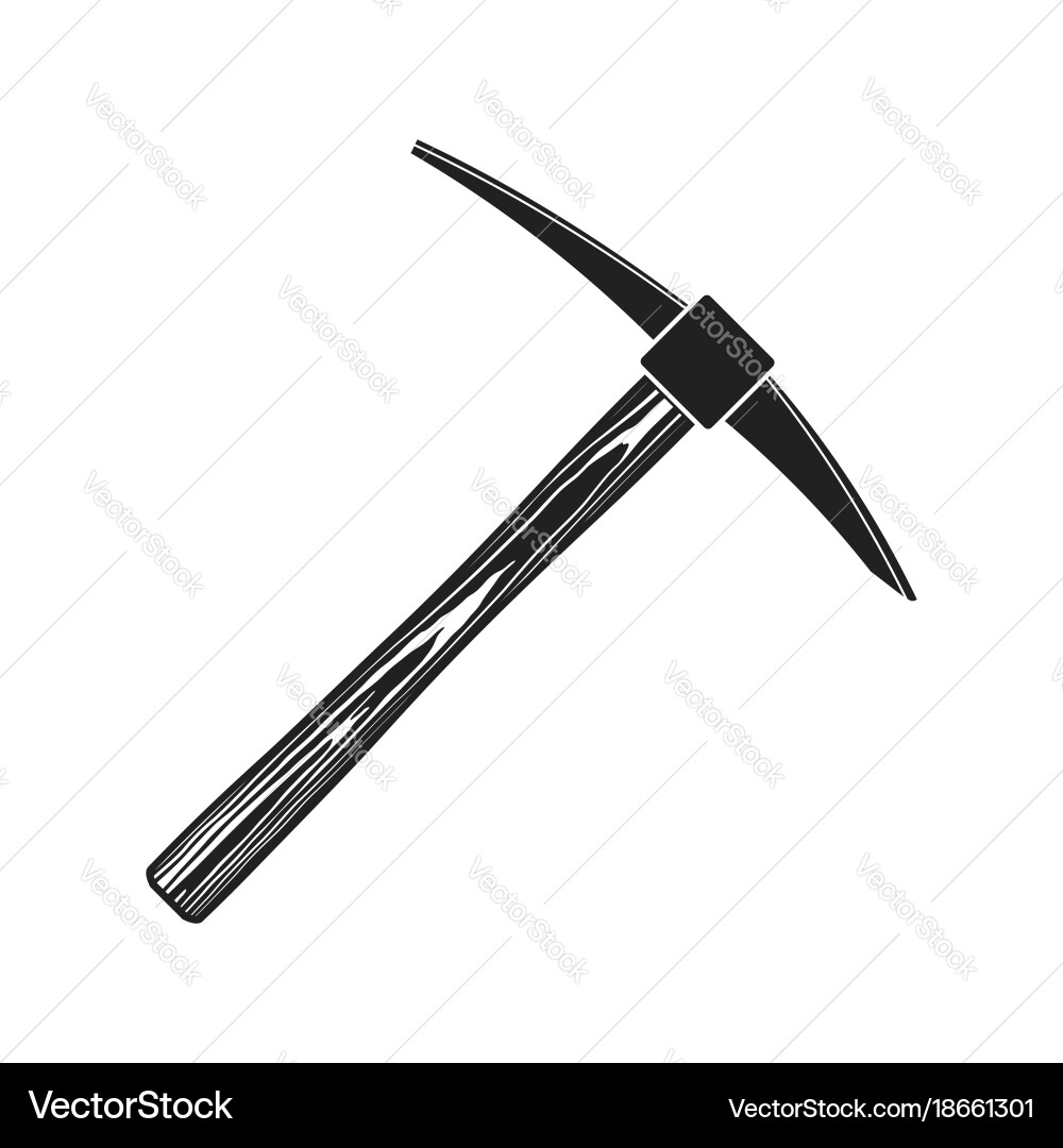 Pick mining tool Royalty Free Vector Image - VectorStock