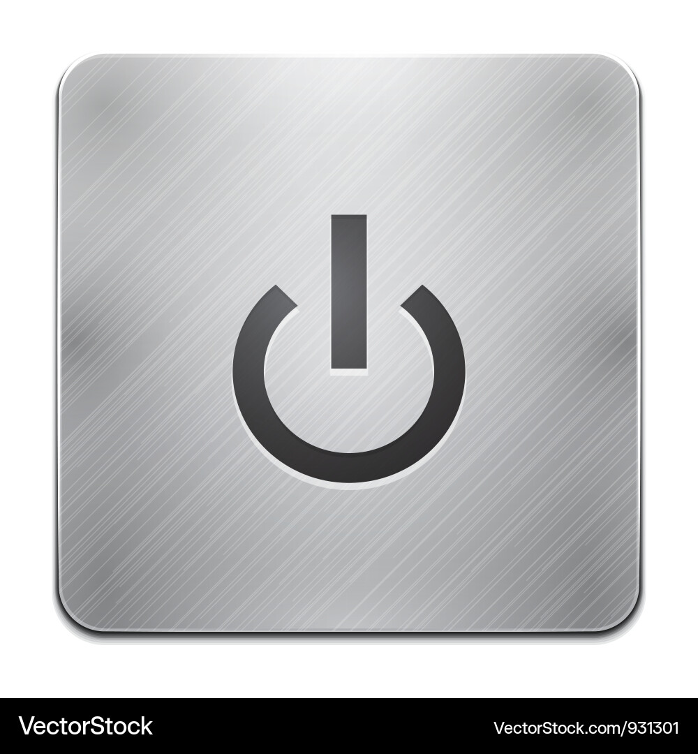 Power Button Icon Royalty Free Vector Image - VectorStock
