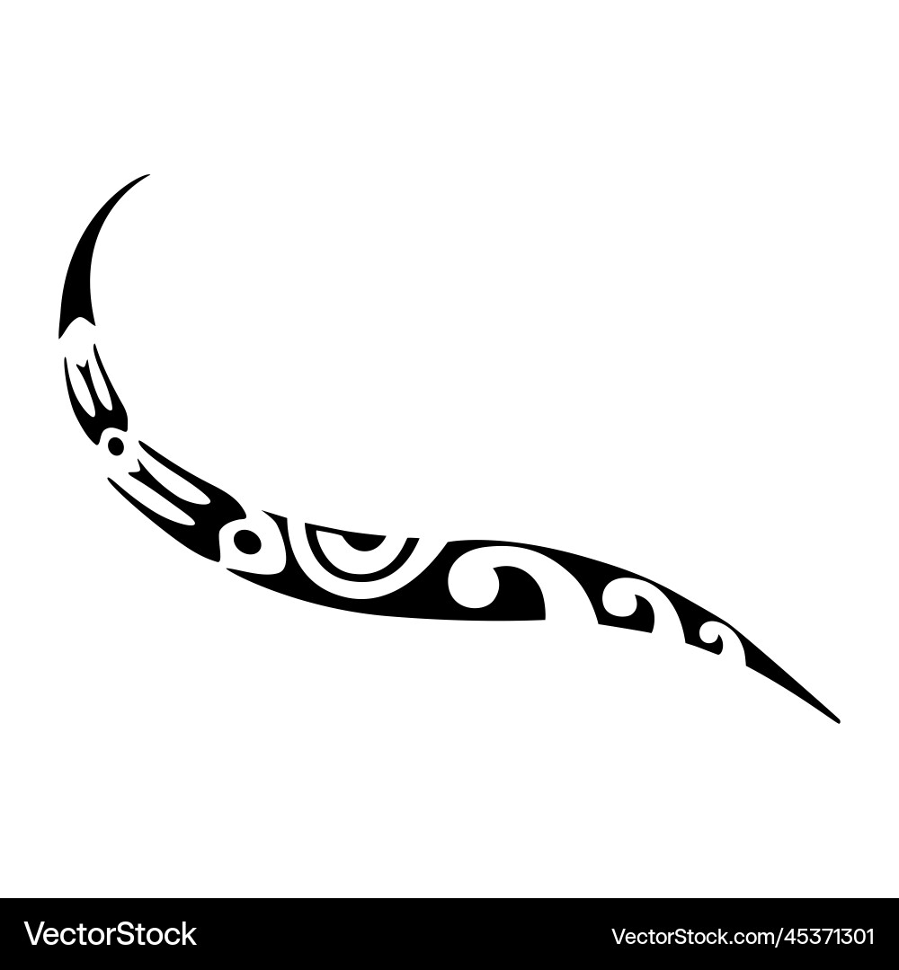 Tattoo maori design ethnic decorative oriental Vector Image