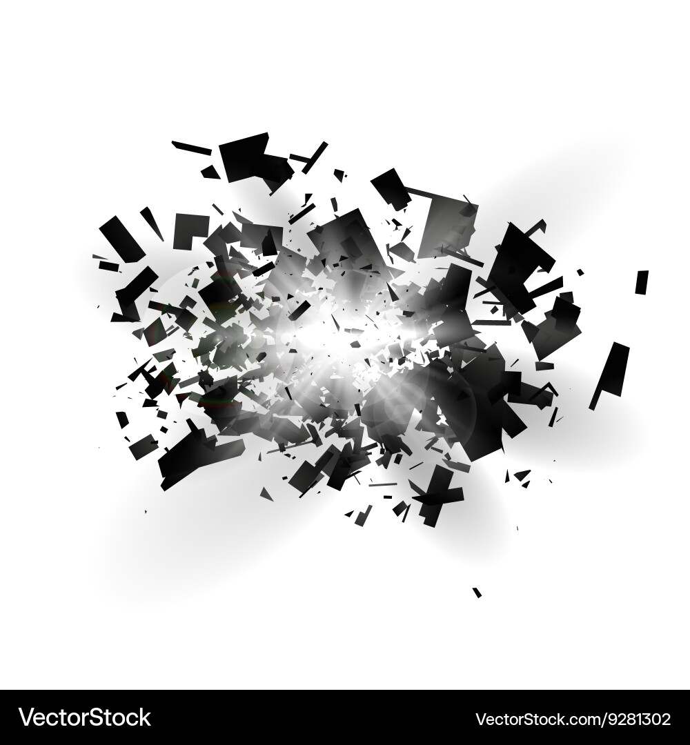 Abstract Explosion Burst Royalty Free Vector Image
