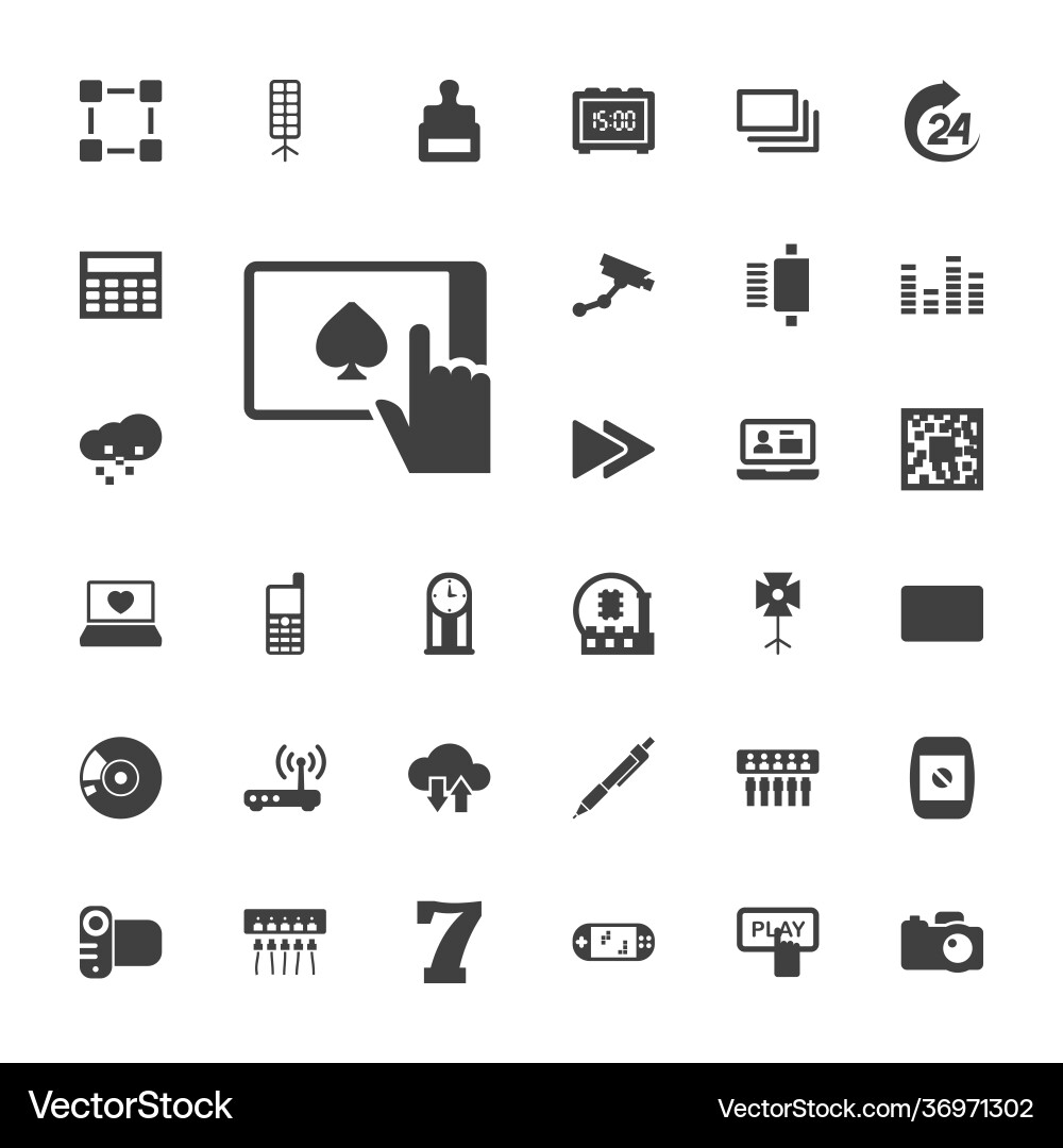 Digitale Icons Lizenzfreies Vektorbild - VectorStock