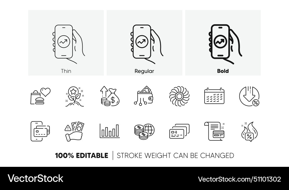 Digital wallet fraud and loyalty points line Vector Image