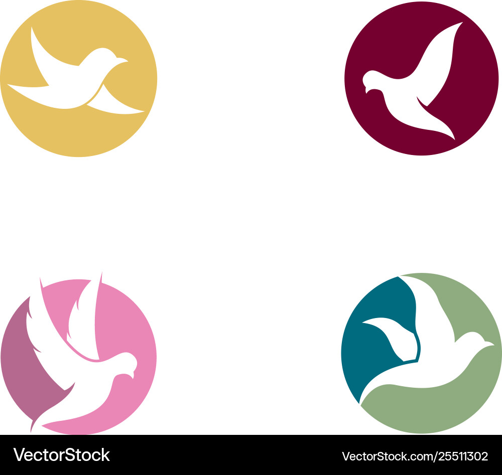 Dove icon design Royalty Free Vector Image - VectorStock