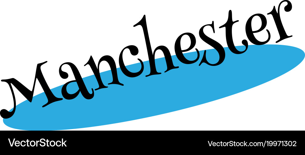 Manchester rubber stamp Royalty Free Vector Image