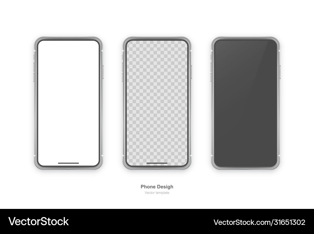 Phone isolated on white background realistic Vector Image
