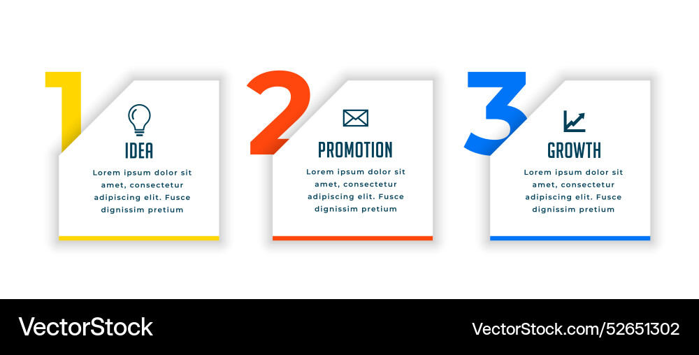 Professional infographic option chart banner Vector Image