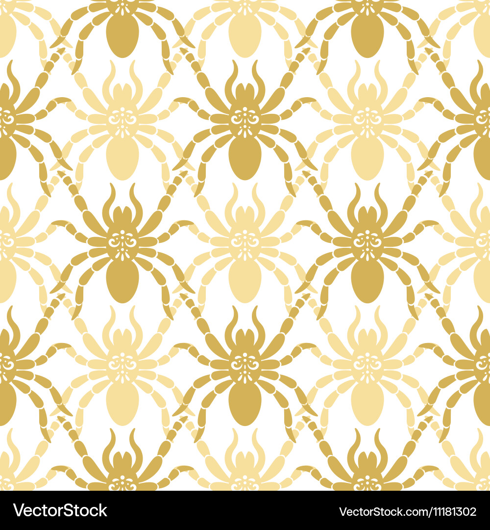 Seamless modern pattern with spiders Royalty Free Vector