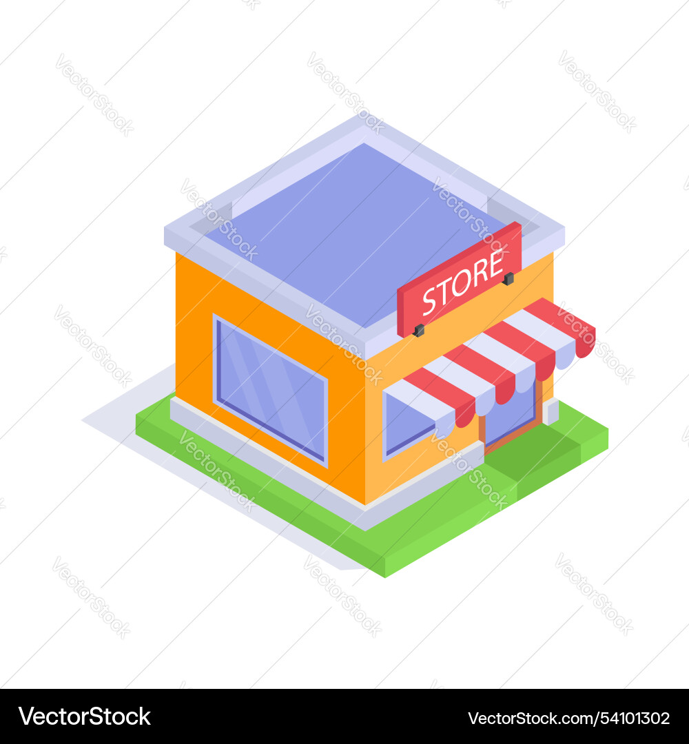Shop building Royalty Free Vector Image - VectorStock