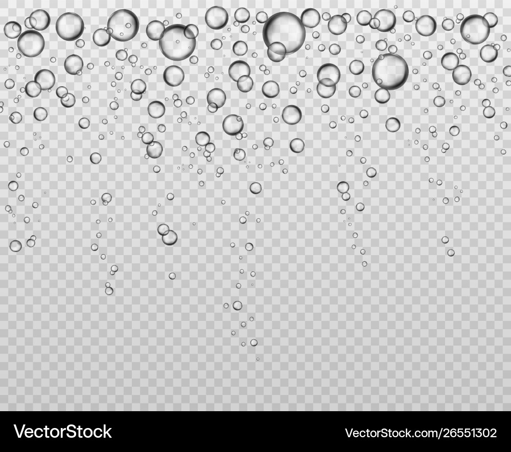 Underwater Bubbles & Sparkling Water Vector Image