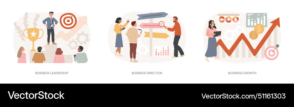 Business strategy isolated concept Royalty Free Vector Image