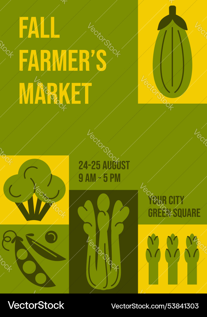 Colorful geometric vegetable background vertical Vector Image