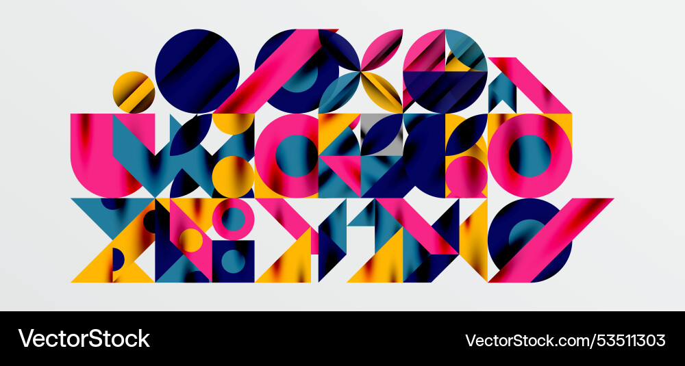 Geometric neo patterns abstract background Vector Image