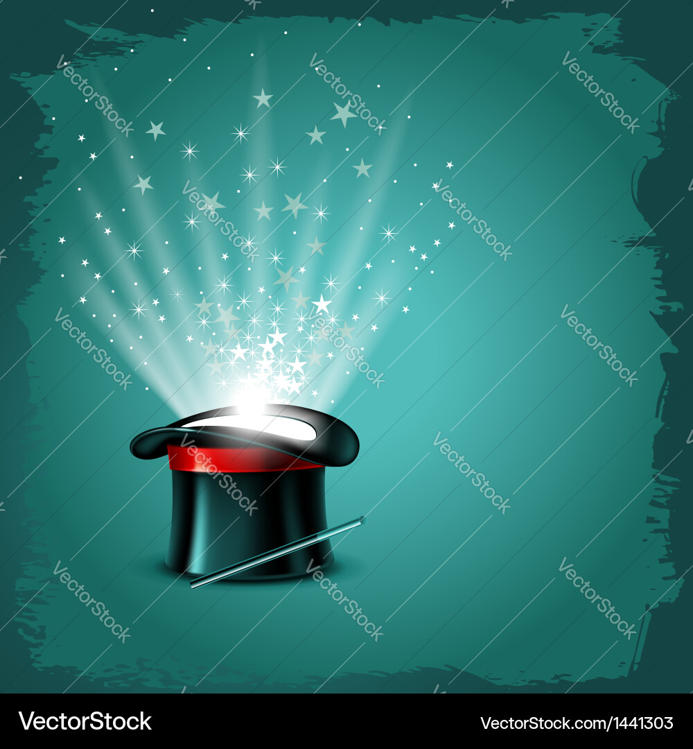 Magic hat Royalty Free Vector Image - VectorStock