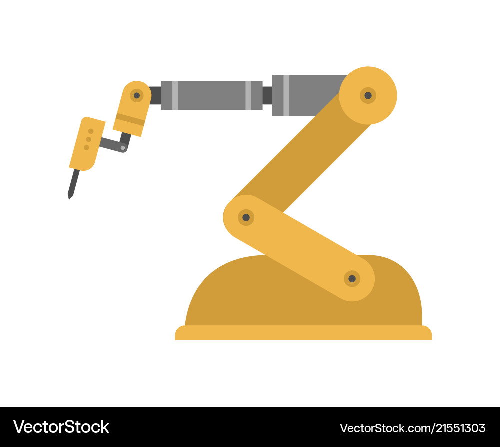 Robotic arm Royalty Free Vector Image - VectorStock