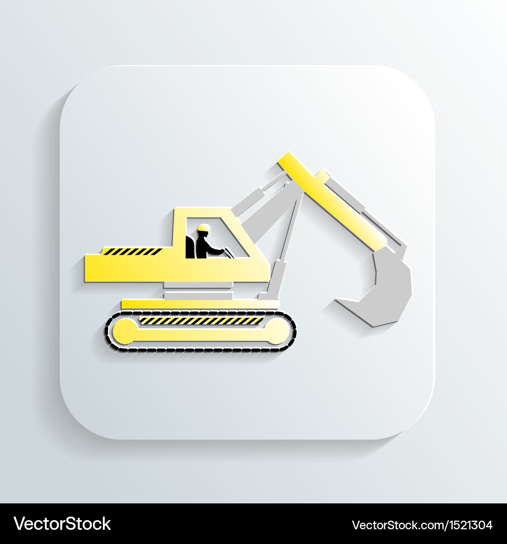 Excavator Royalty Free Vector Image - VectorStock