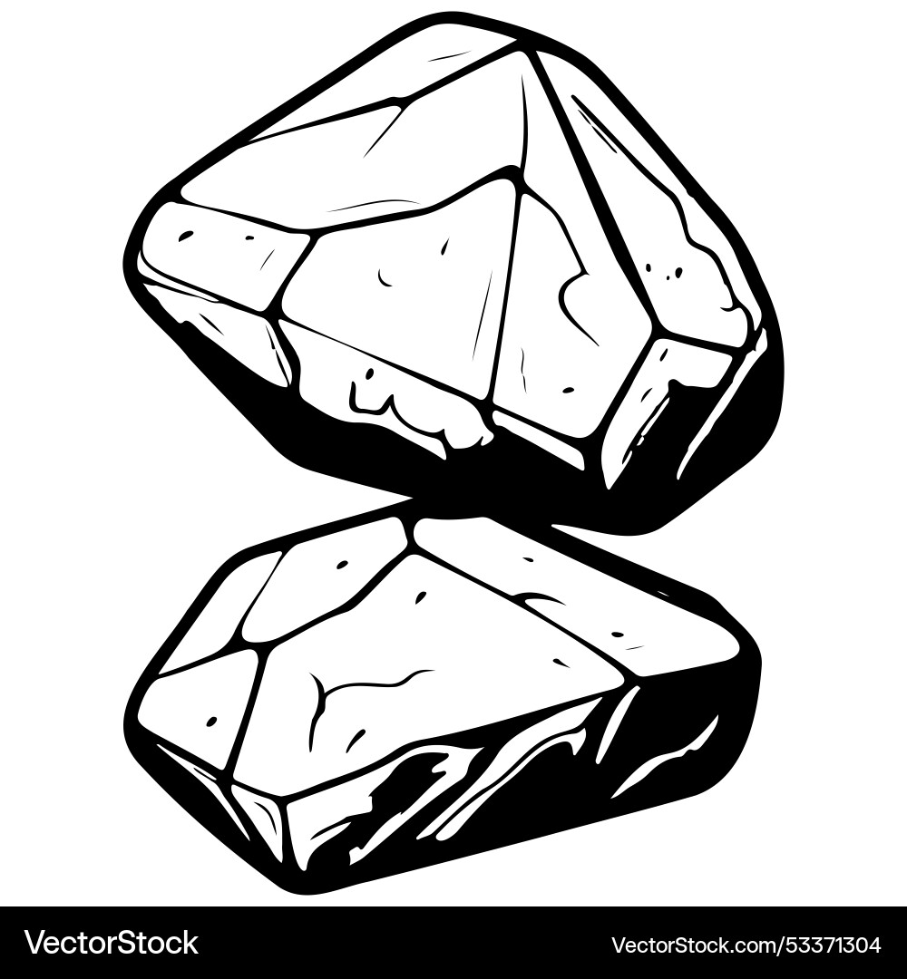 Stone hand drawn line transpiderarent background Vector Image