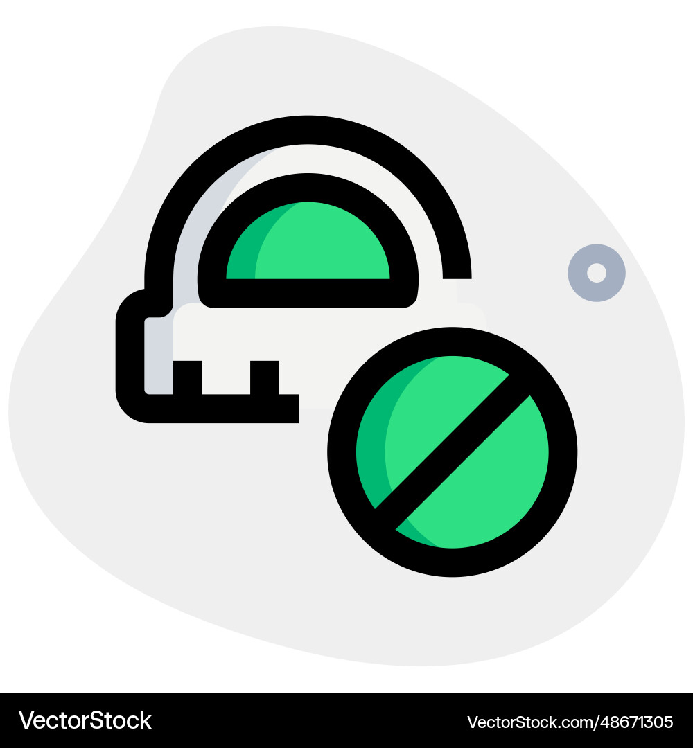 Banned from measuring with a ruler Royalty Free Vector Image