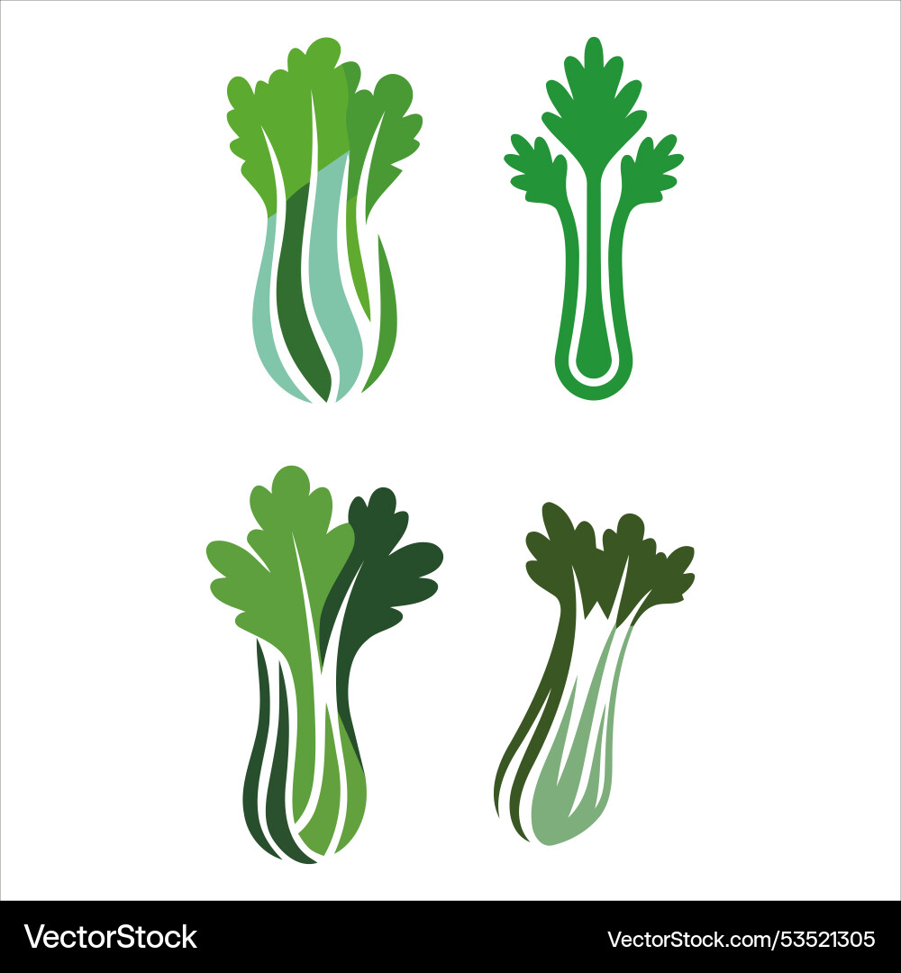 Celery logo Royalty Free Vector Image - VectorStock