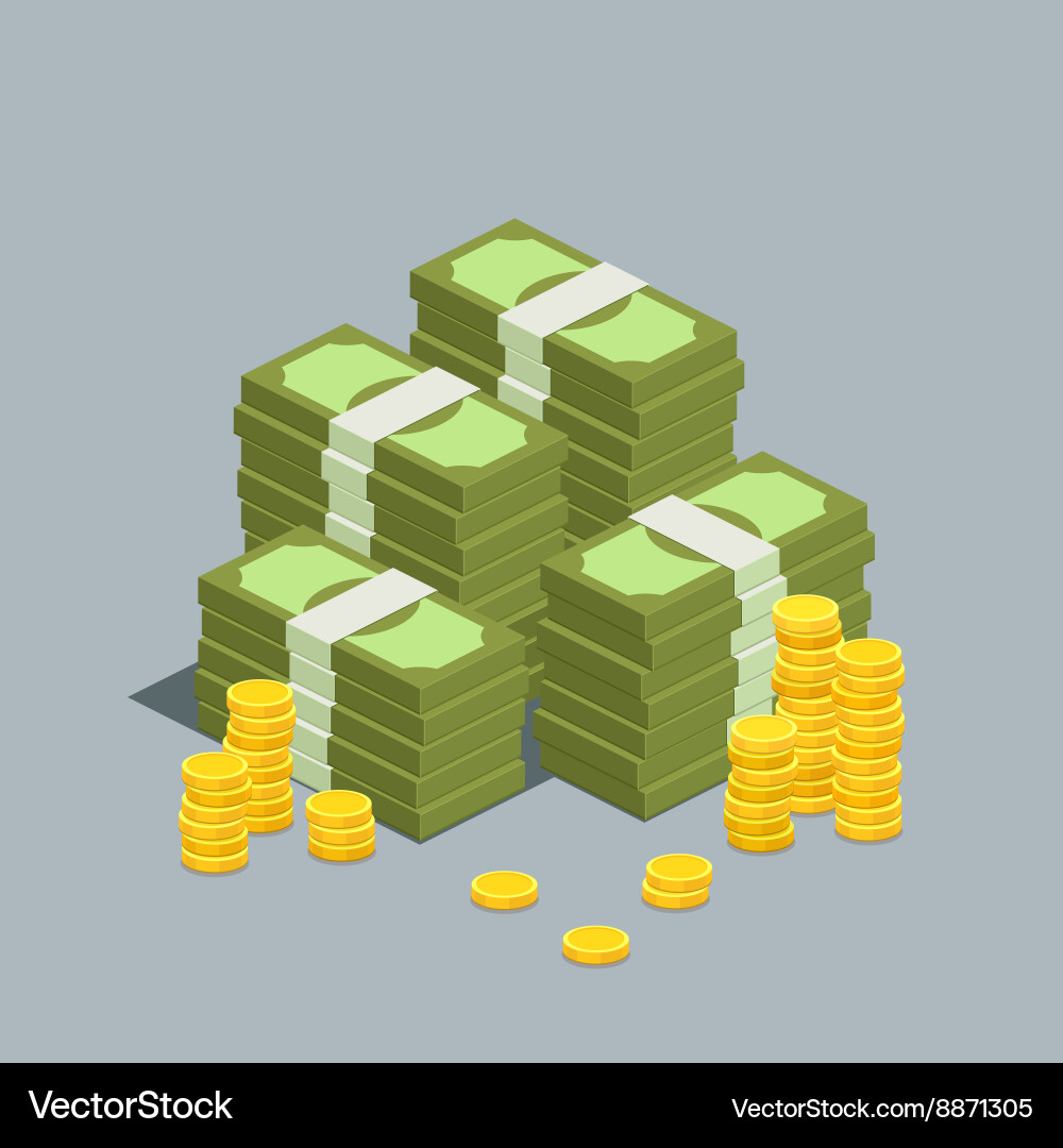 Concept of big money Royalty Free Vector Image