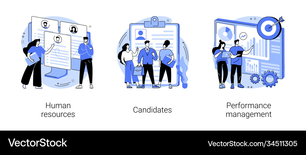 Hr and headhunter service abstract concept Vector Image