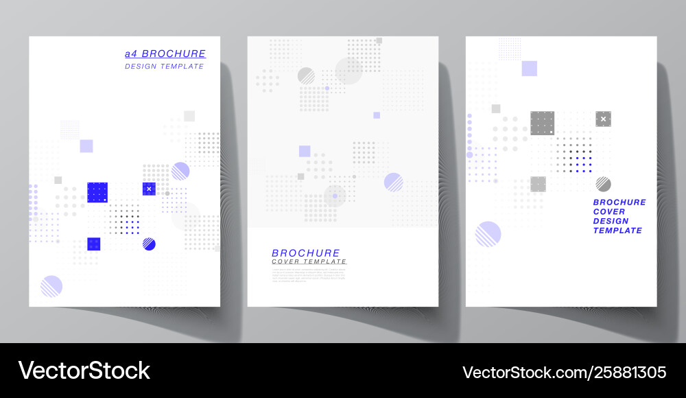 Layout a4 format modern cover Royalty Free Vector Image