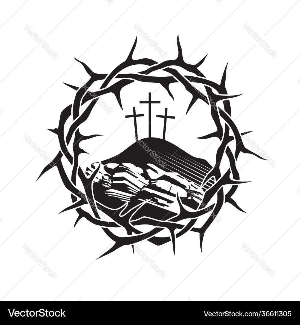 Thorn crown icon Royalty Free Vector Image - VectorStock