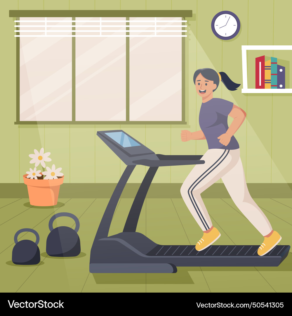 Workout gym flat design Royalty Free Vector Image