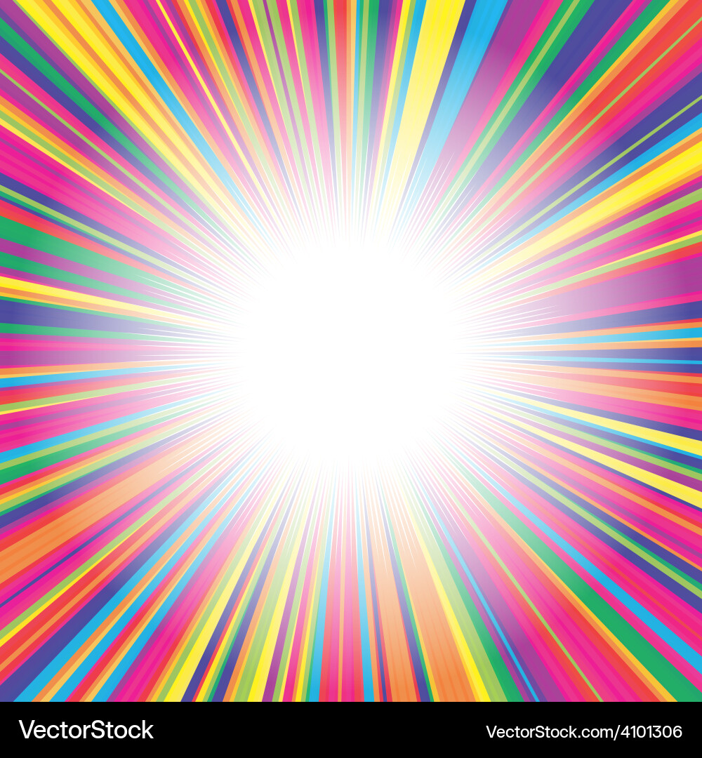 Colorful burst background Royalty Free Vector Image