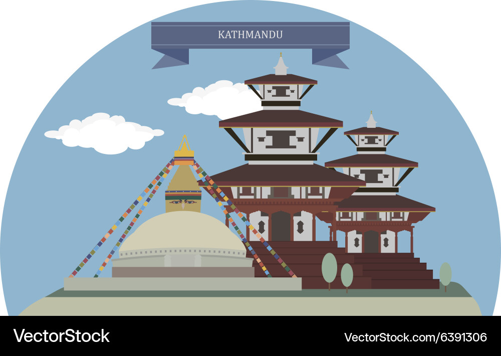 Kathmandu Royalty Free Vector Image - VectorStock