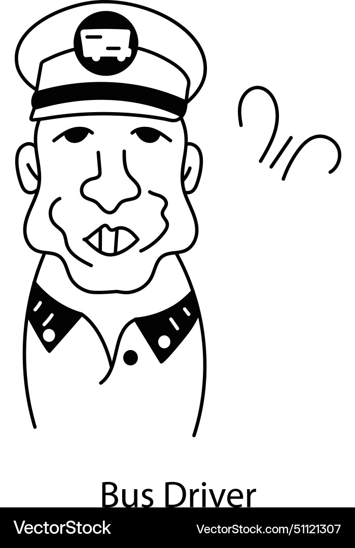 Bus driver Royalty Free Vector Image - VectorStock