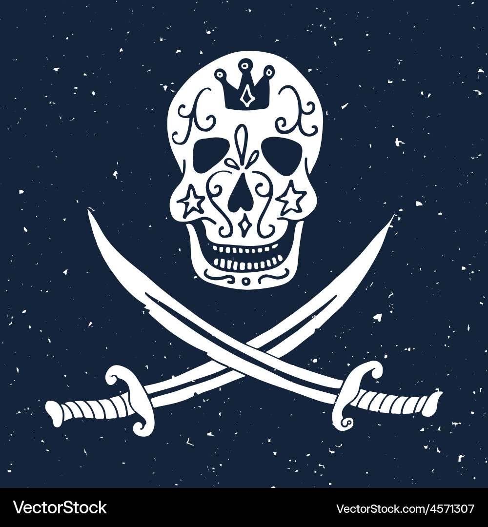 Jolly roger Royalty Free Vector Image - VectorStock
