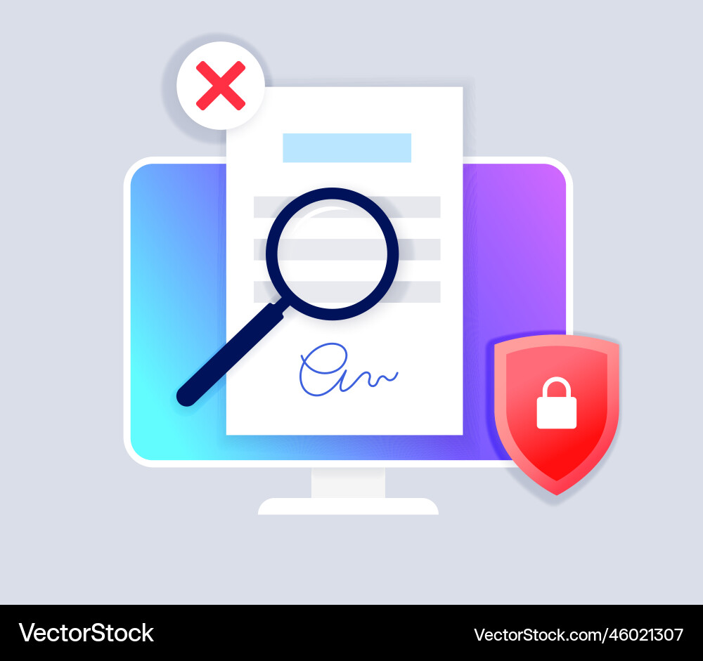 Review document online Royalty Free Vector Image