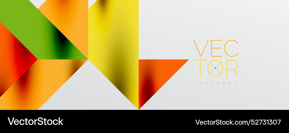 Tech minimal overlapping triangle shapes elements Vector Image
