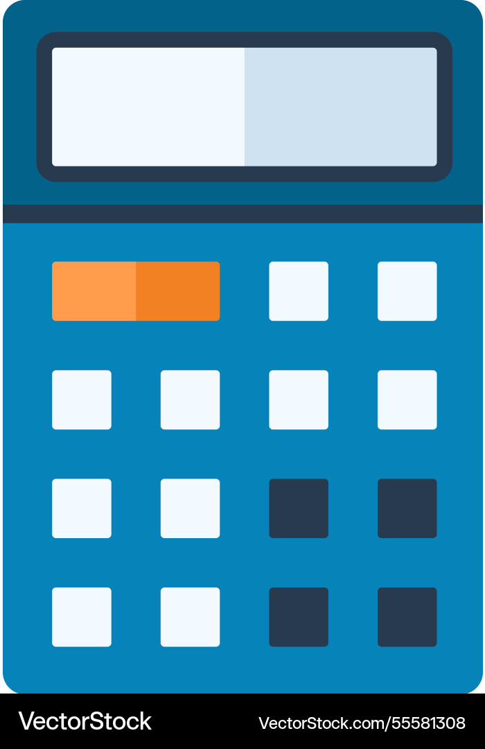 Accounting flat web icon concept Royalty Free Vector Image