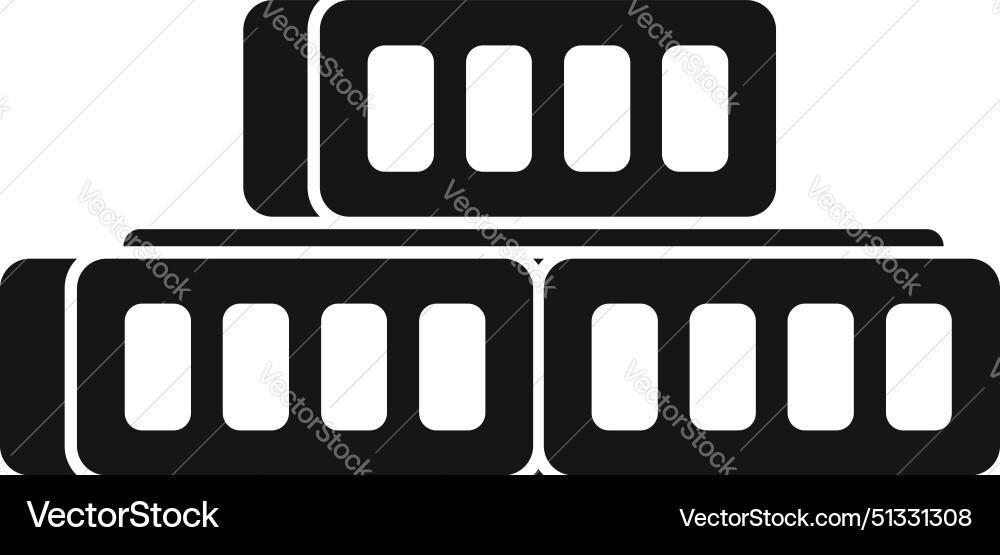 Stack of modern books icon Royalty Free Vector Image