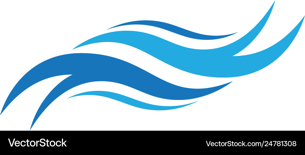Wave symbol Royalty Free Vector Image - VectorStock
