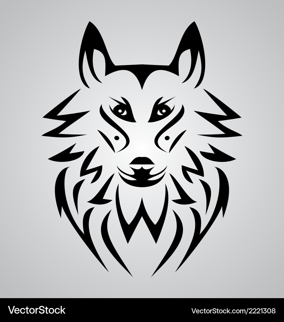 Wolf Tattoo Design Vector By Vectoryone Image 2154986