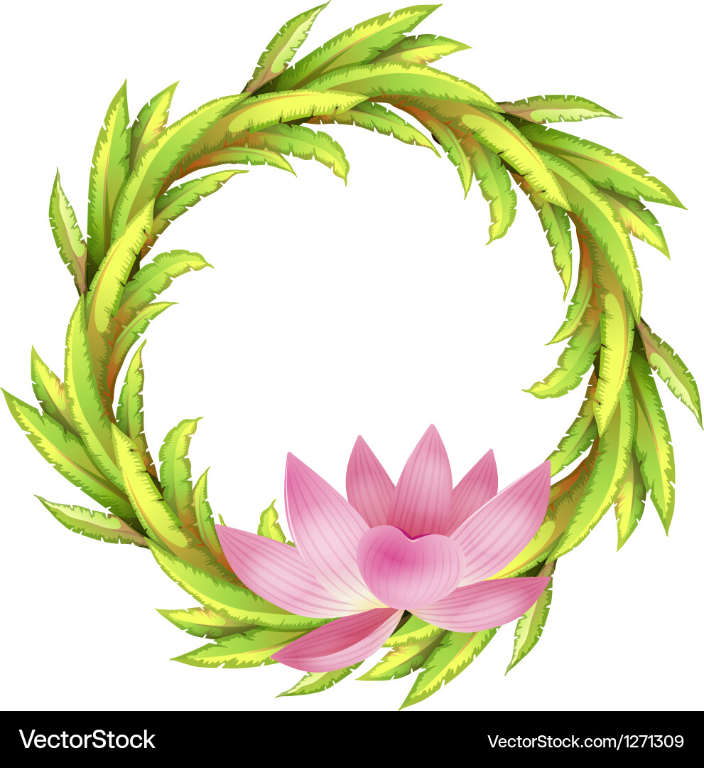 A round border design Royalty Free Vector Image