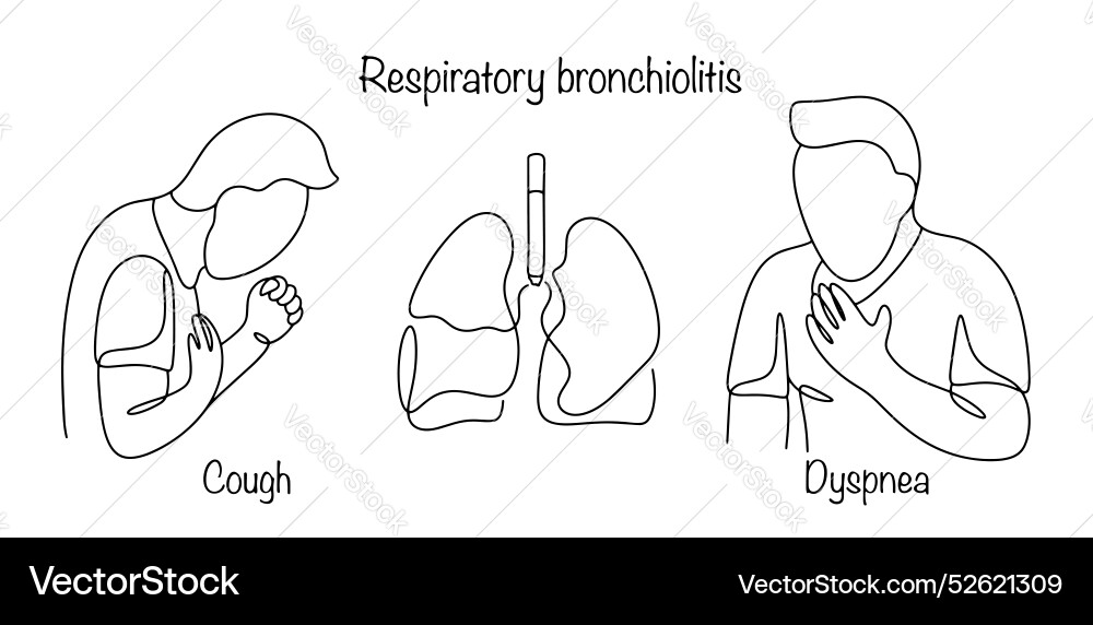 Respiratory Bronchiolitis Royalty Free Vector Image
