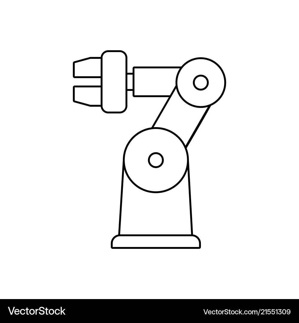 Robotic arm Royalty Free Vector Image - VectorStock