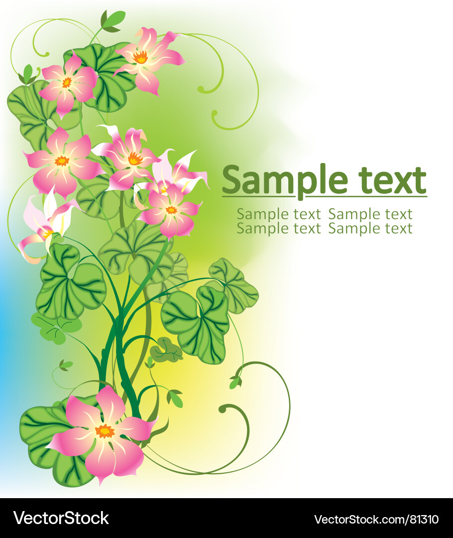 Floral background Royalty Free Vector Image - VectorStock