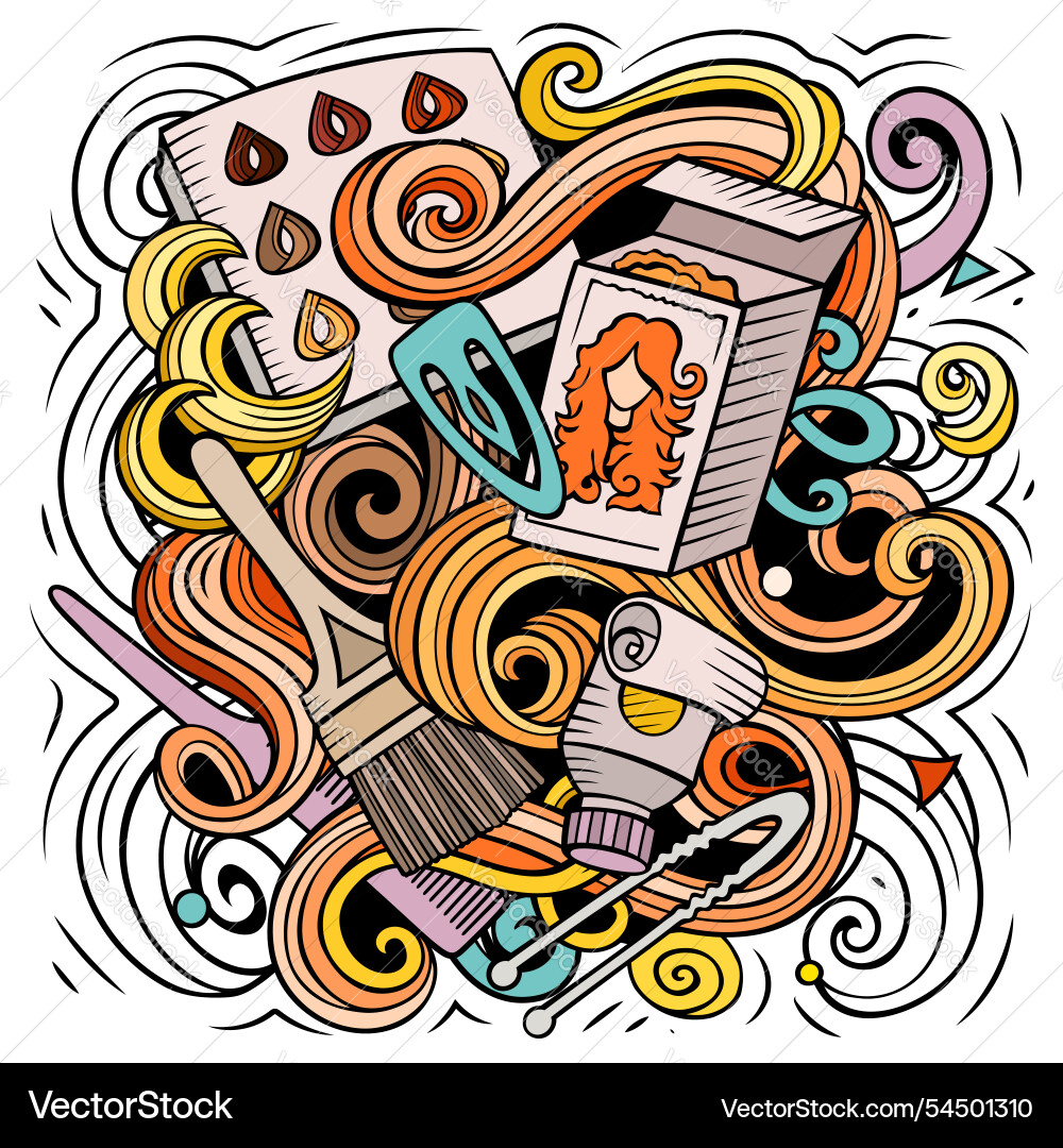 Hair salon cartoon Royalty Free Vector Image - VectorStock