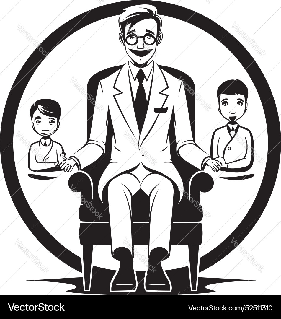 Healing gestures doctor patient unity portrayed Vector Image