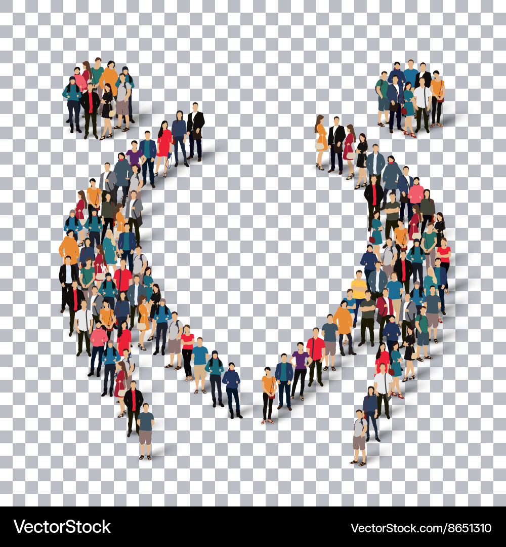 Man symbol people 3d transparency Royalty Free Vector Image