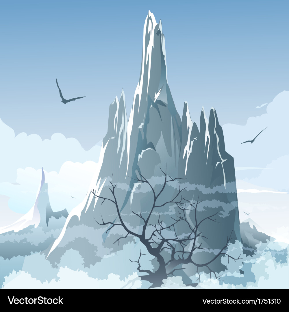 Mountains Royalty Free Vector Image - VectorStock