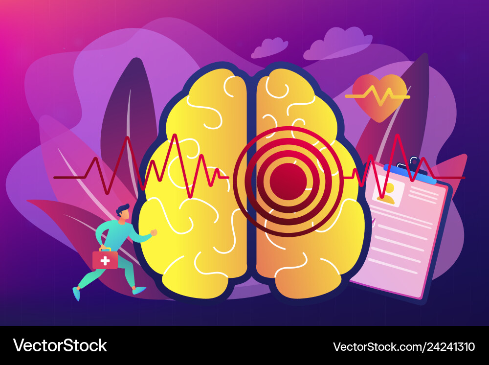 Stroke concept Royalty Free Vector Image - VectorStock