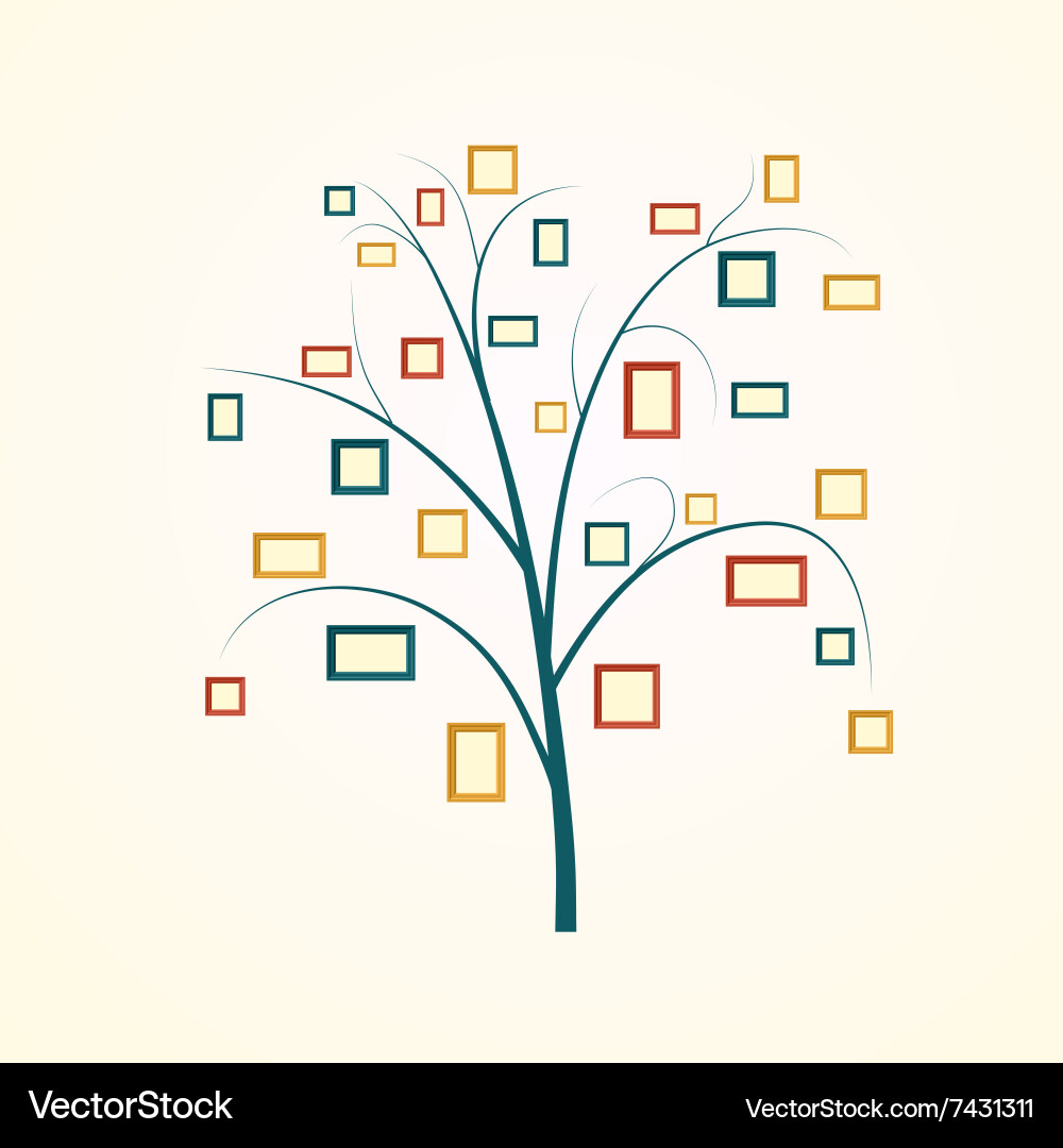 Family tree design Royalty Free Vector Image - VectorStock