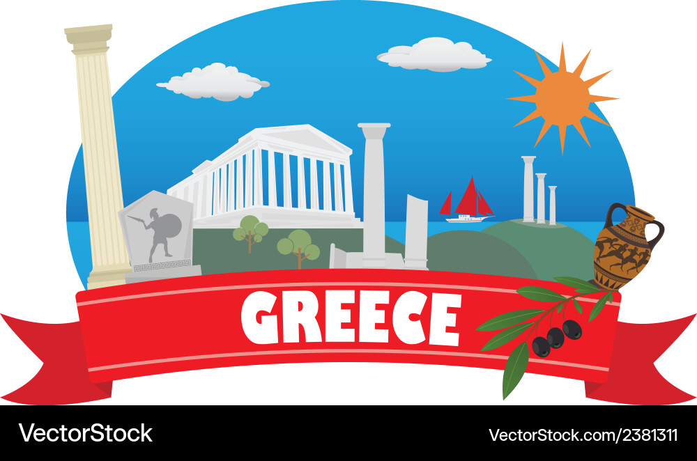 Greece Royalty Free Vector Image - VectorStock